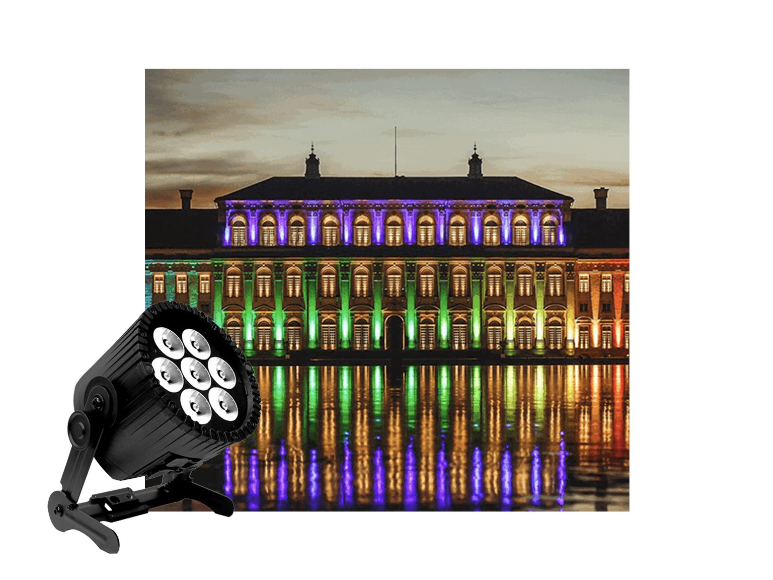 Astera AX9 PowerPAR huren | Master Partys; Krachtige accu led spot (IP65)