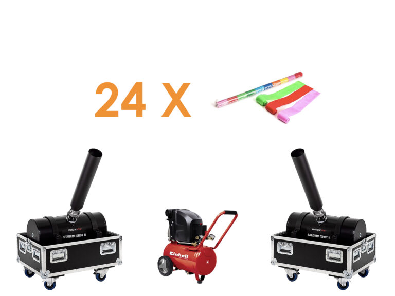 Festival streamer set huren | Master Partys ; Magic FX Stadium Shots