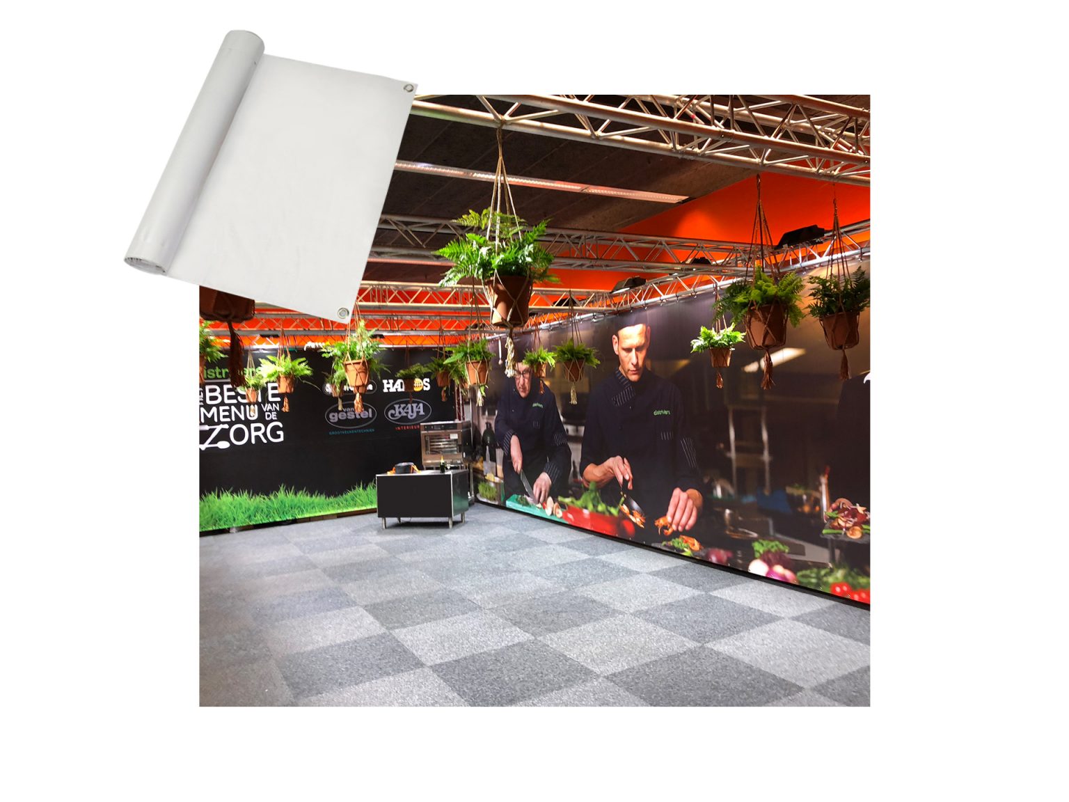 Bedrukt spandoek kopen | Master Partys; Bedrukte PVC banner bestellen