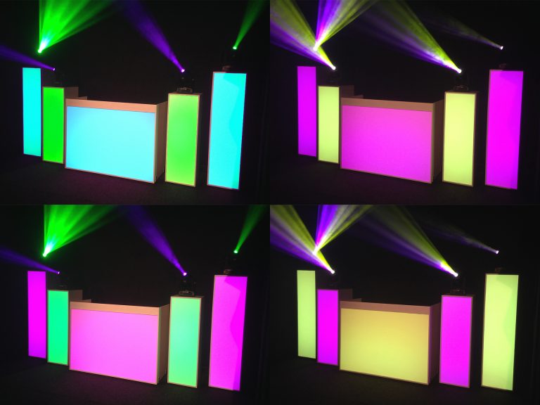Led DJ booth huren | Master Partys; DJ booth & Pioneer DJ gear huren